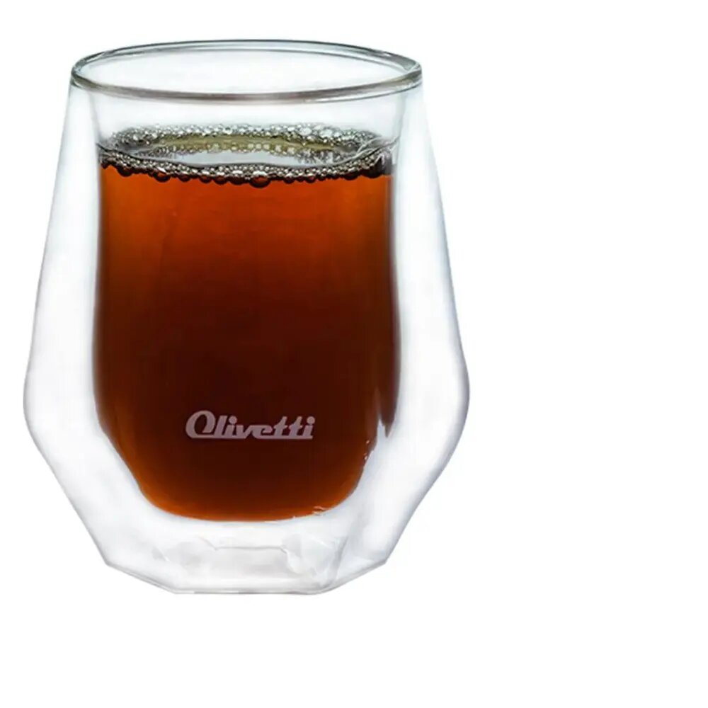 Набор чашек 2 шт 200 мл Olivetti DWG24 стекло цвет прозрачный