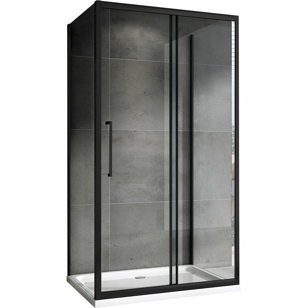 Душевой уголок Abber Schwarzer Diamant 1000х600х1950 мм AG30100BH-S60B-S60B