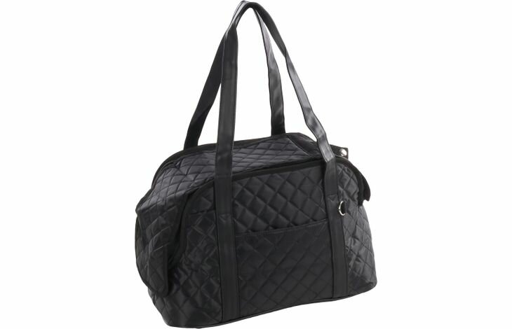 Сумка-переноска MERIDA 41 х 21 х 27 см, нейлон, стёганая, чёрный, Flamingo