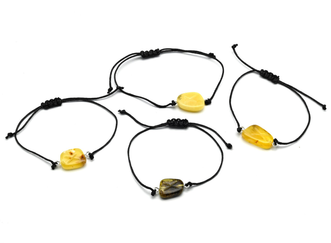 Браслет, янтарь