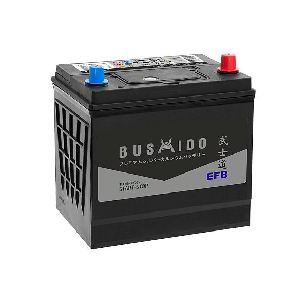 Аккумулятор автомобильный BUSHIDO EFB 70А. ч 670А (232х175х225) D23L ОП 232x175x225