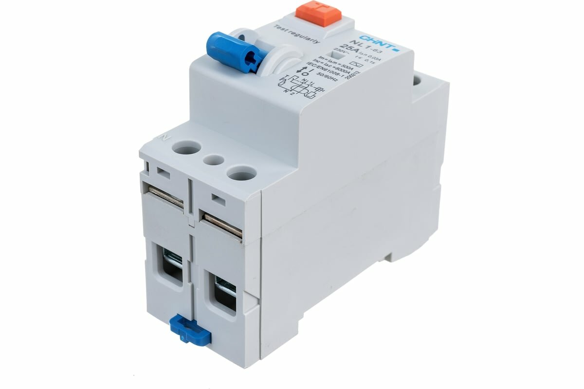 CHINT УЗО NL1-63 2P 25А 30мА 6кА Тип AC 200212 для домашней электропроводки