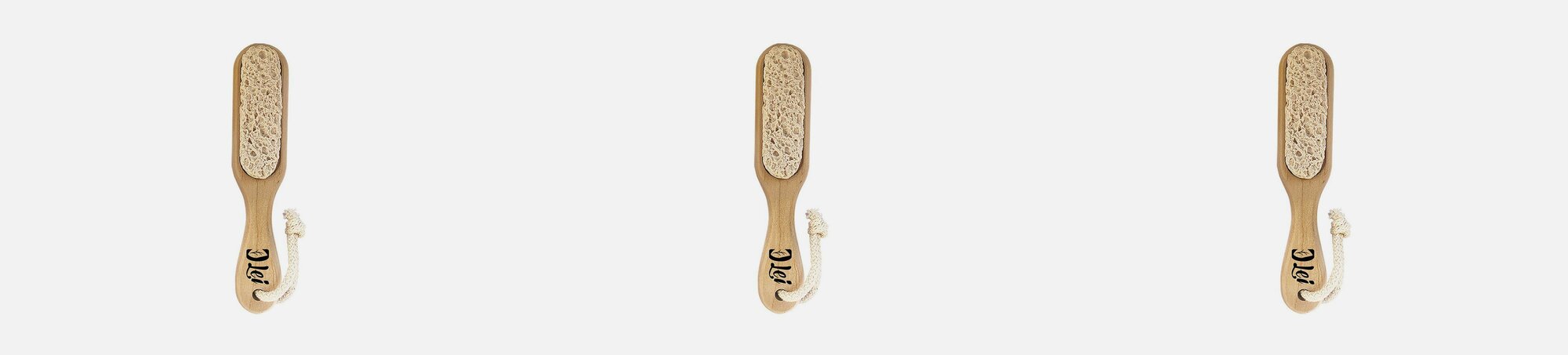 LEI Пемза педикюрная, деревянная ручка, искусственный камень,3 шт.