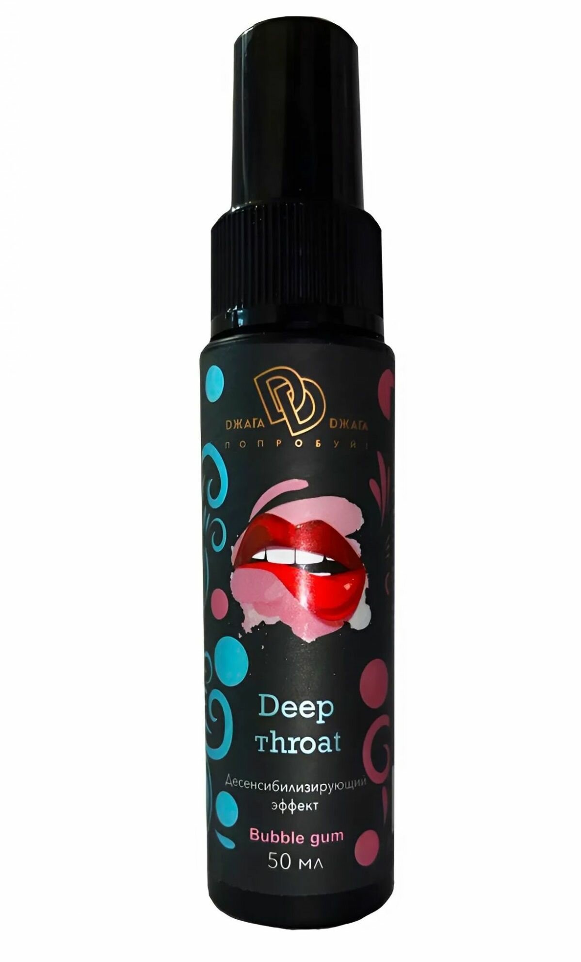 Спрей для горла с десенсибилизирующим эффектом и вкусом бабл-гам Deep Throat, 50 мл