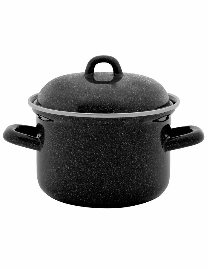 Кастрюля с крышкой Лысьвенские эмали, эмалированная, 2 л