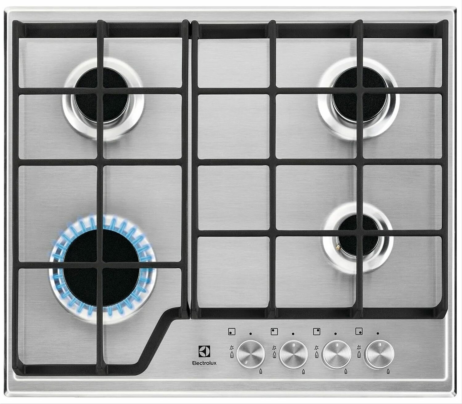 Газовая варочная панель Electrolux GRE263MX, серебристый