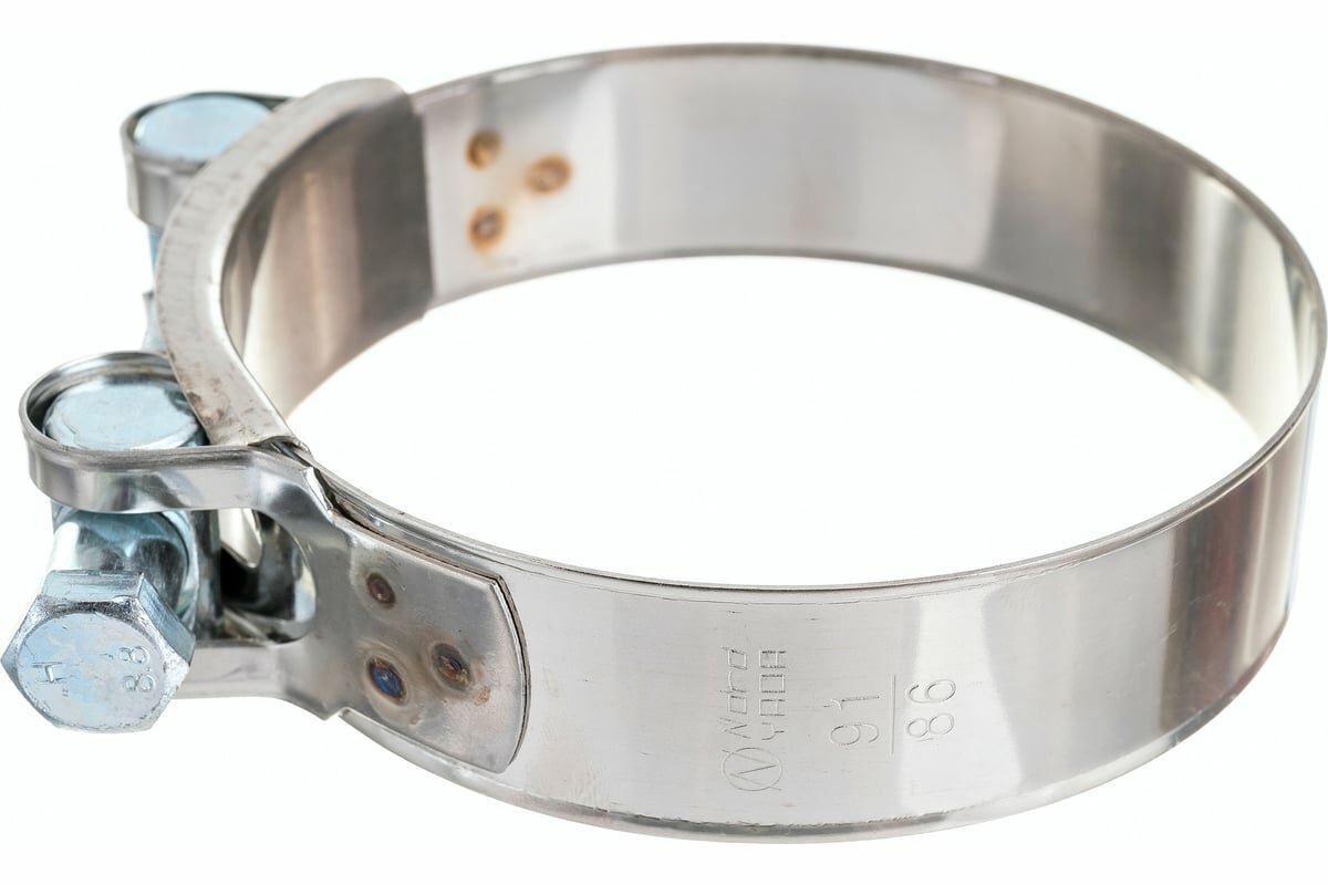 Nord-Yada силовой хомут Ø86-91×24×0,8 мм болт М8x75 нерж. сталь 902893 монтажный элемент