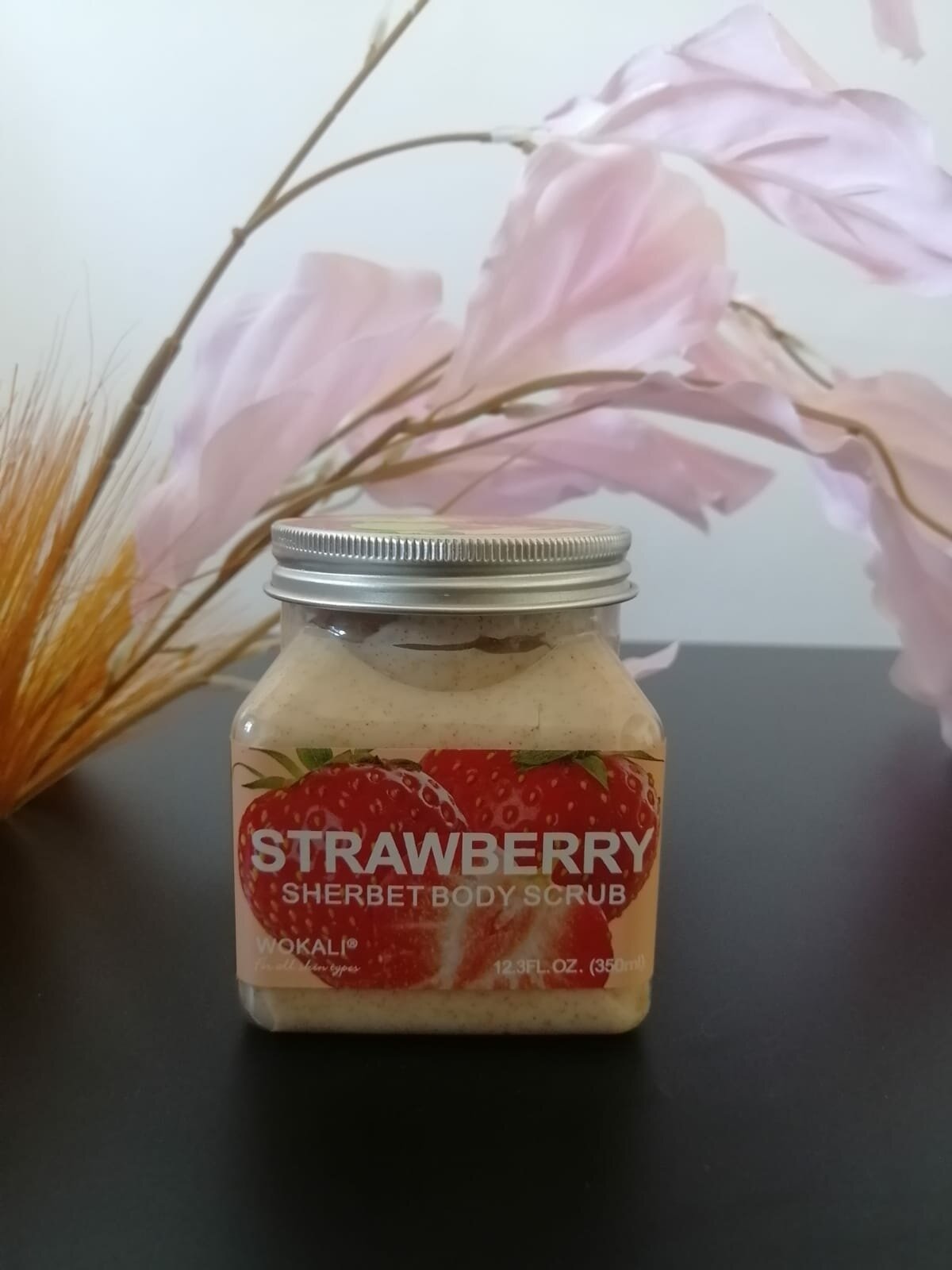 Скраб для тела Wokali клубника, 350 мл 4681
