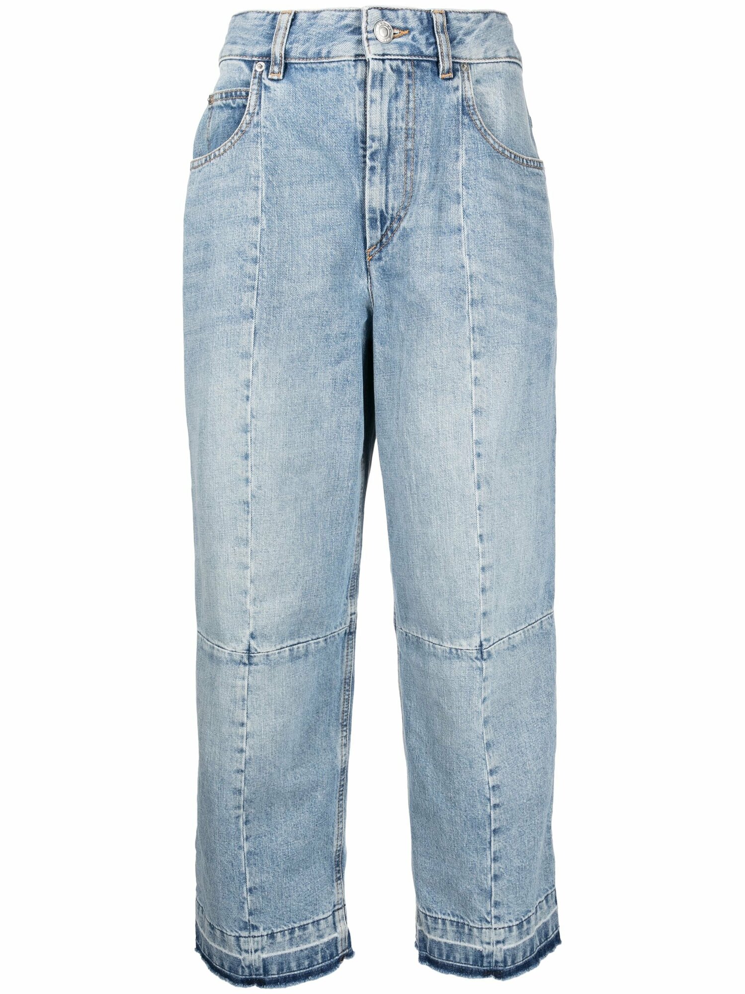 Джинсы Norela patchwork cropped jeans 