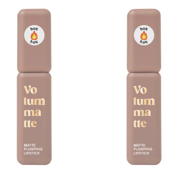 Устойчивая жидкая матовая помада для губ Vivienne Sabo Volummatte, с плампингом, тон 01, 2 шт