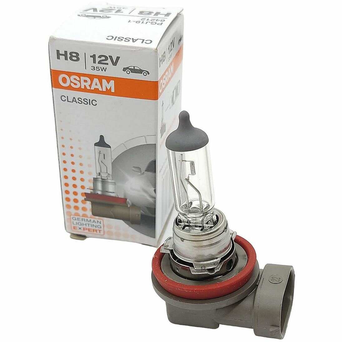 Лампа галогенная OSRAM Original Line H8 12V 35W PGJ19-1, 64212