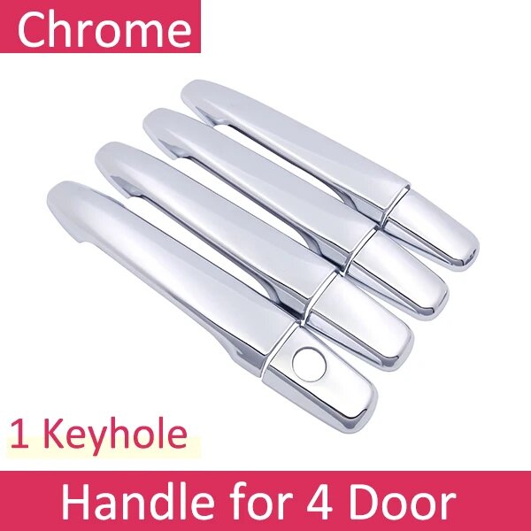 Для Mitsubishi Outlander MK2 2007 ~ 2012 хромированная внешняя дверная ручка, Handle No Button