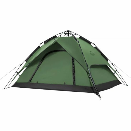 Палатка Naturehike 3-местная быстросборная, зеленая
