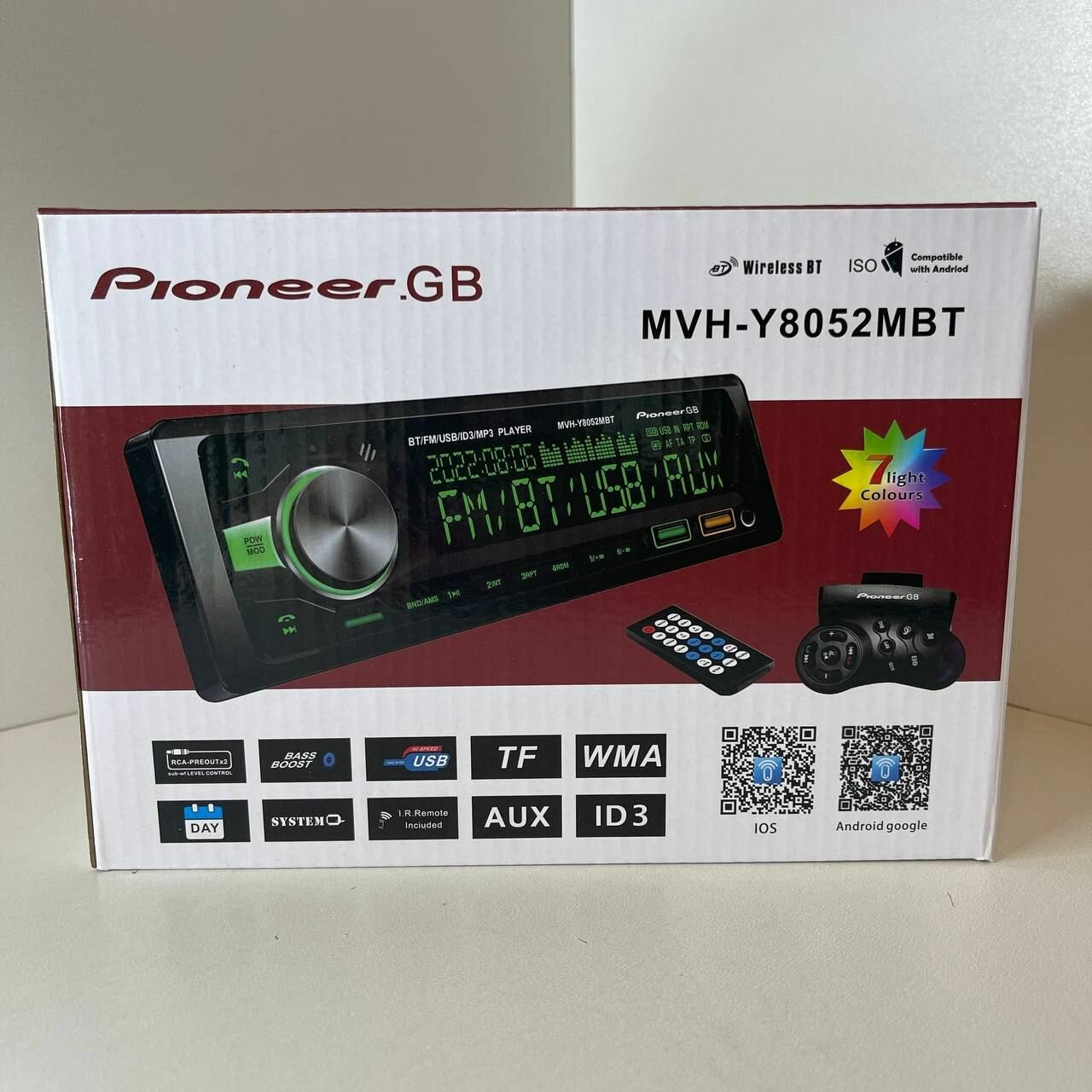 Автомагнитола/ Магнитола 1 Din с Bluetooth AUX MVH-Y8052MBT