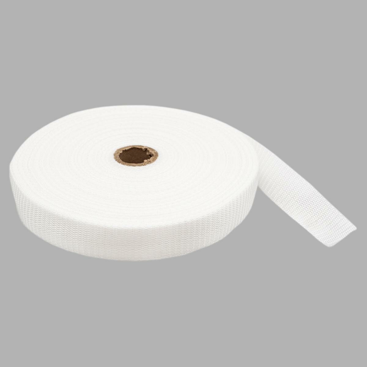 Стропа Красная лента №30, рисунок 8358, 30 мм, 25 м, 15,8 г/м, цвет 1, белая, С3075Г17