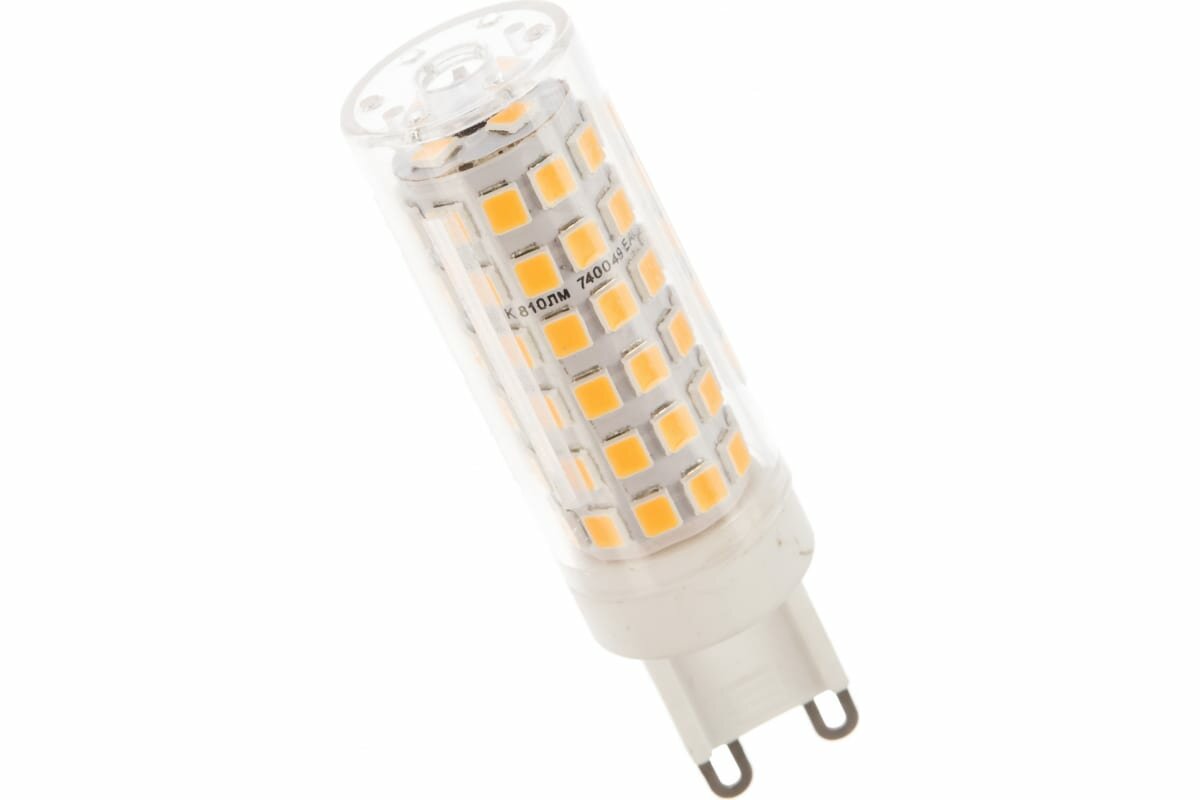 ASD standard лампа светодиодная G9 9W(810lm) 3000K 2K 63,3х19 пластик/матовый 6640