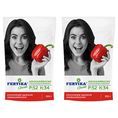 Удобрение сухое минеральное гранулированное Монокалийфосфат Fertika 0,5 кг (2 шт.)