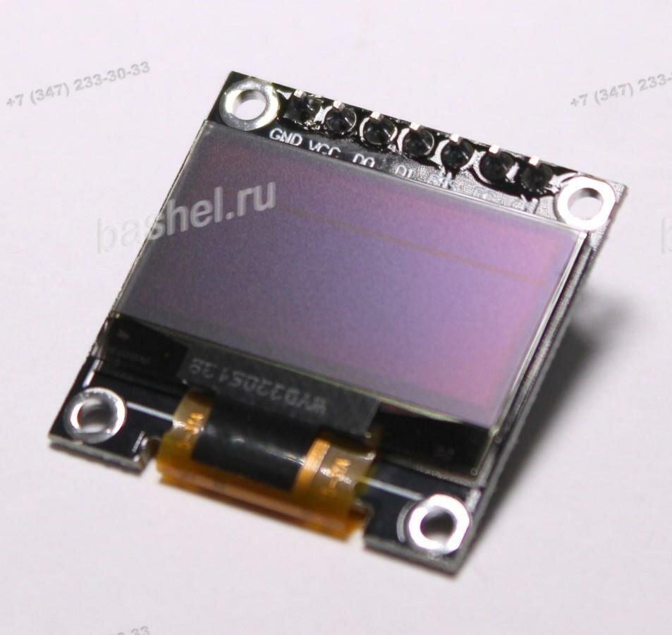 OLED дисплей 0.96, 7pin, 128х64px, желто-синий, (SSD1306, I2C, 3.3V)