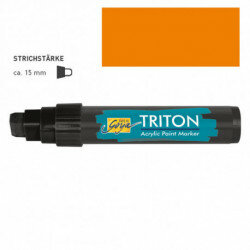 Оранжевый флуоресцентный художественный акриловый маркер "Solo Goya" Triton" 15,0 мм