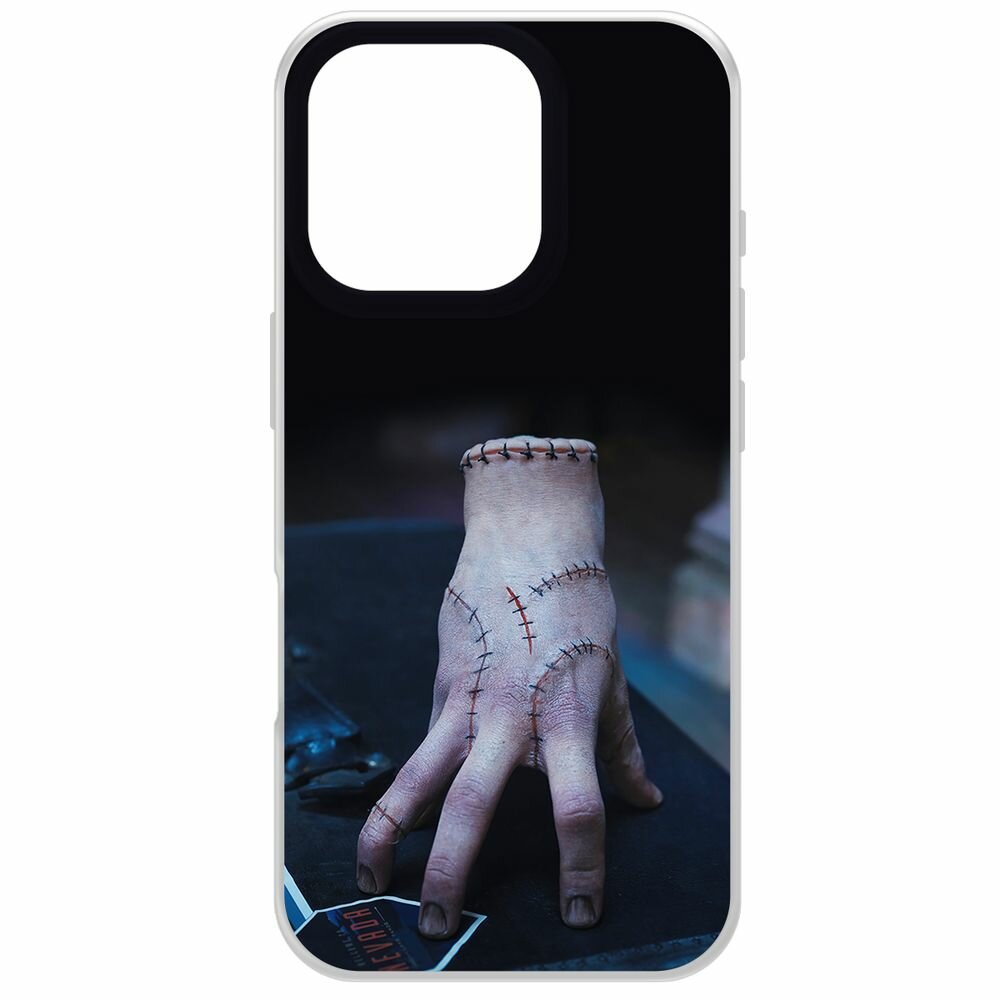 Чехол-накладка Krutoff Clear Case Уэнсдей Аддамс - Вещь для iPhone 16 Pro