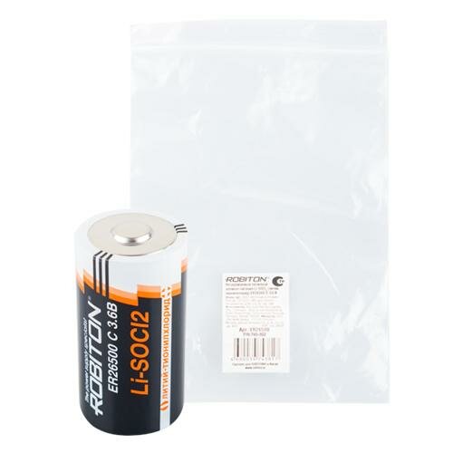 Батарейка Robiton ER26500 3.6V size C Li-SOCl2 PH1 , 1шт.
