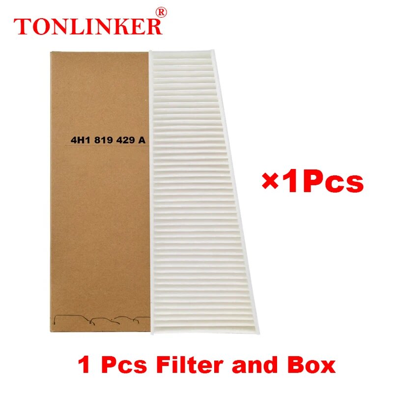 TONLINKER Внешний салонный фильтр 4H 1819429 A для Audi A8 S8 3rd D4 2009-2013 2014 2015 2016 2017 2018 все модели автомобильных аксессуаров 1 Pcs White Filter