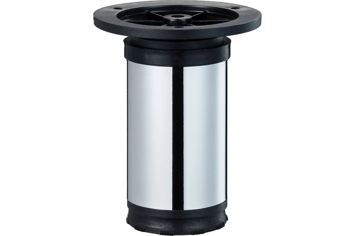 Tech-Krep Ножка металл. круглая, регулир. сверху, D50x100 мм, хром - накл. 148549