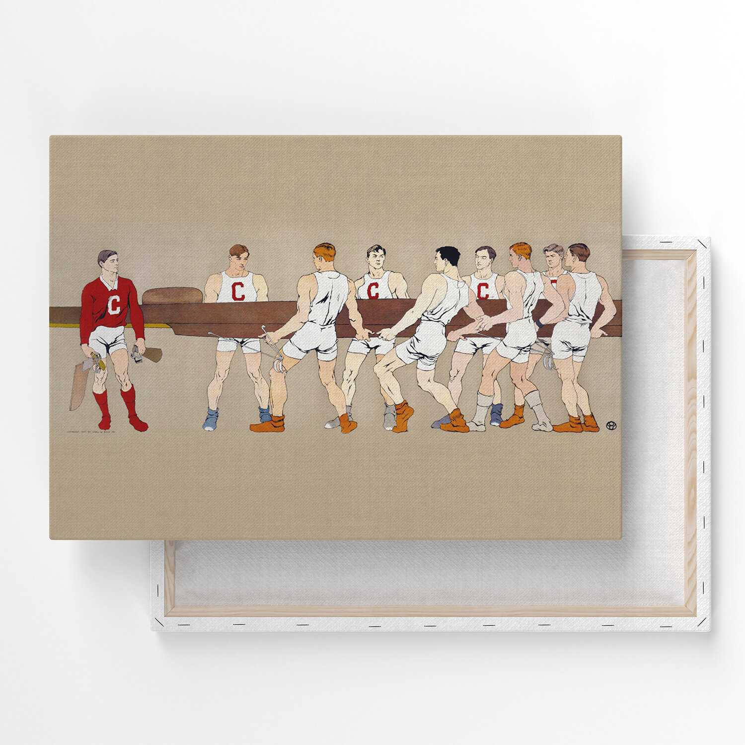 Картина на холсте, репродукция / Эдвард Пенфилд - College rowing club / Размер 30 x 40 см