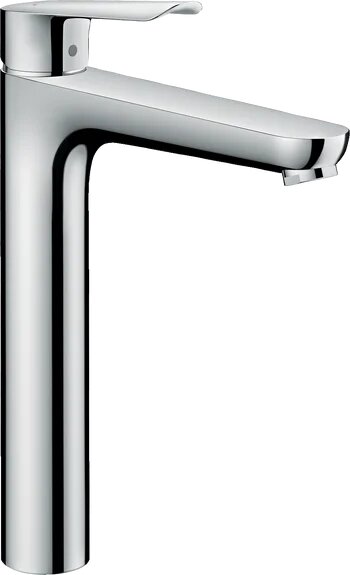 Смеситель для раковины Hansgrohe Logis E 230 71162000 хром, глянцевый, кран для ванной в раковину, из латуни, рычажный, с керамическим картриджем, с донным клапаном