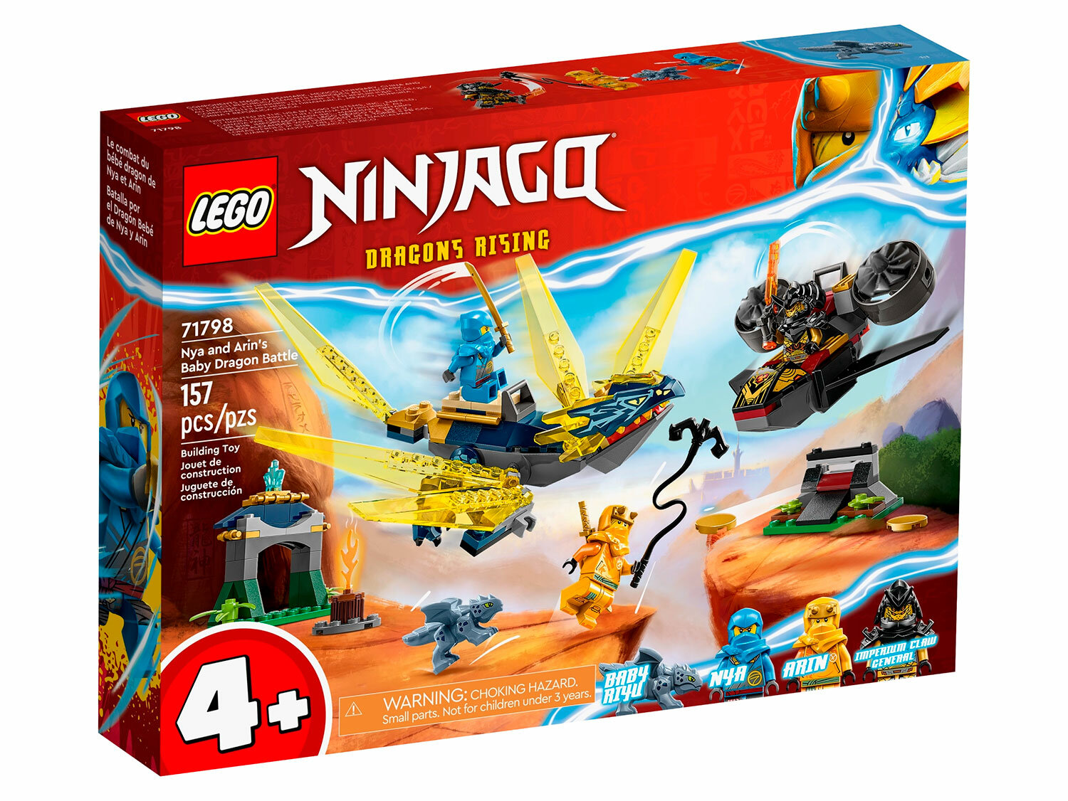 Конструктор LEGO Ninjago 71798 Битва детеныша дракона Нии и Арин