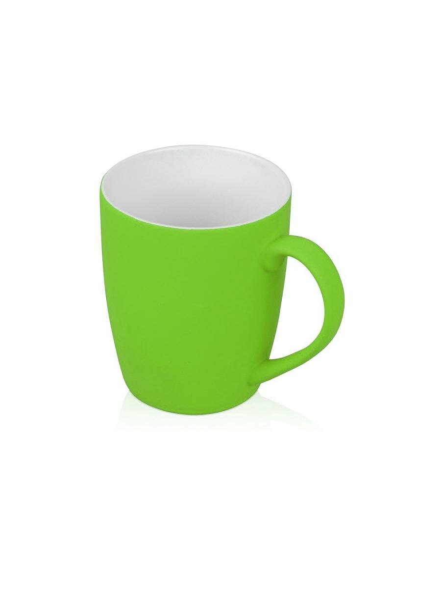 Кружка «C1» soft-touch, цвет зеленое яблоко