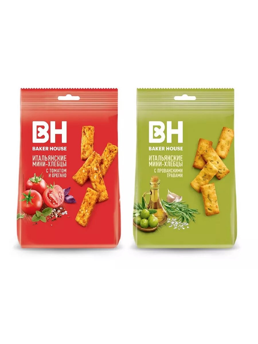 Хлебцы-мини итальянские ассорти 2вида по 3шт.