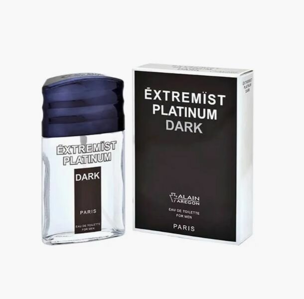 Мужские духи Alain Aregon Extremist Platinum Dark Туалетная вода, 90мл