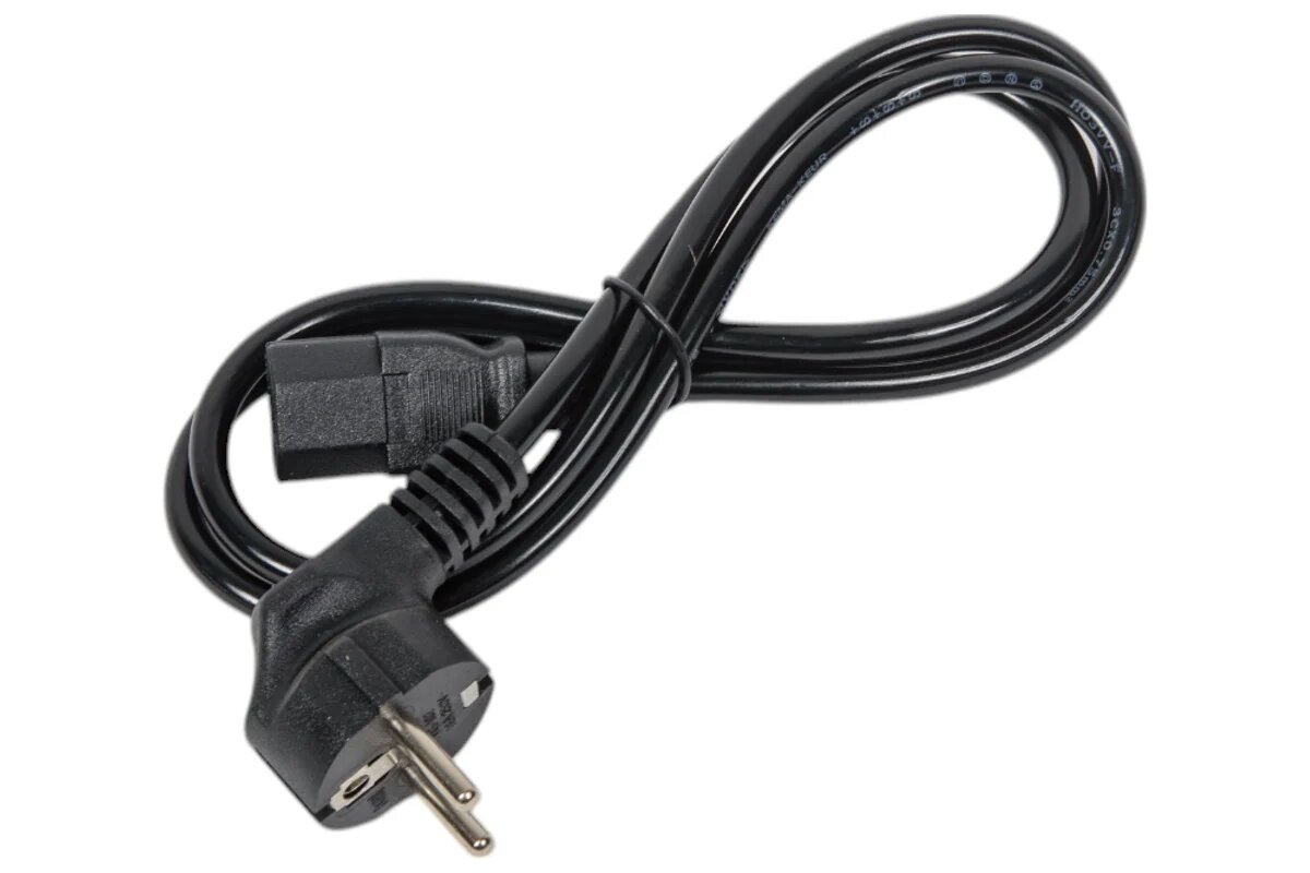 Кабель питания GoPower евровилка CEE 7/7-C13 1.2м ПВХ 0.75мм черный (00-00024055)