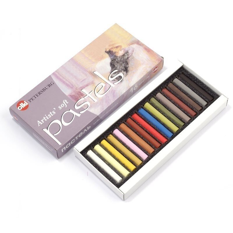 Пастель сухая художественная Olki Soft, Портрет 21, 16 цветов