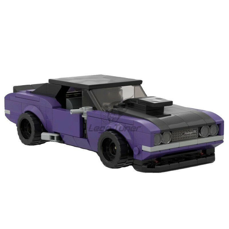 MOC набор пазлов игрушечная модель, 1970 Додж Челленджер креативная сборка автомобиля, детский подарок