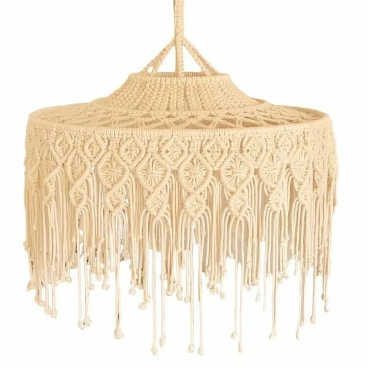Абажур макраме хлопковый 50*60 см бохо стиль
