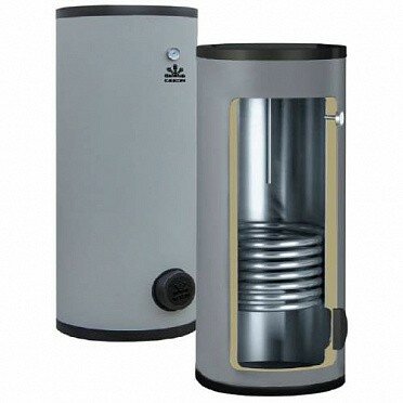 Бойлер косвенного нагрева Gekon HWB 150 1HE 150 л напольный INOX с 1-м теплообменником 30 кВт