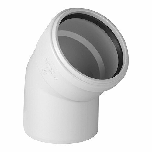 Отвод бесшумный ф110/110х45° Stout (SKB-0010-011045)