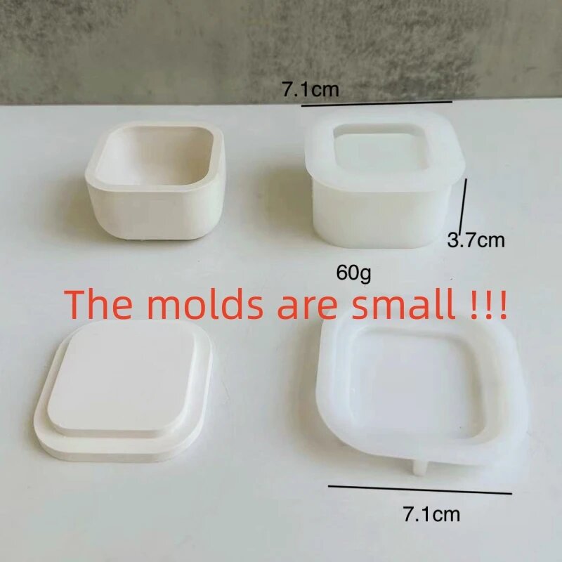 Силиконовые формы для гипса, мини-банка B Silicone Mold