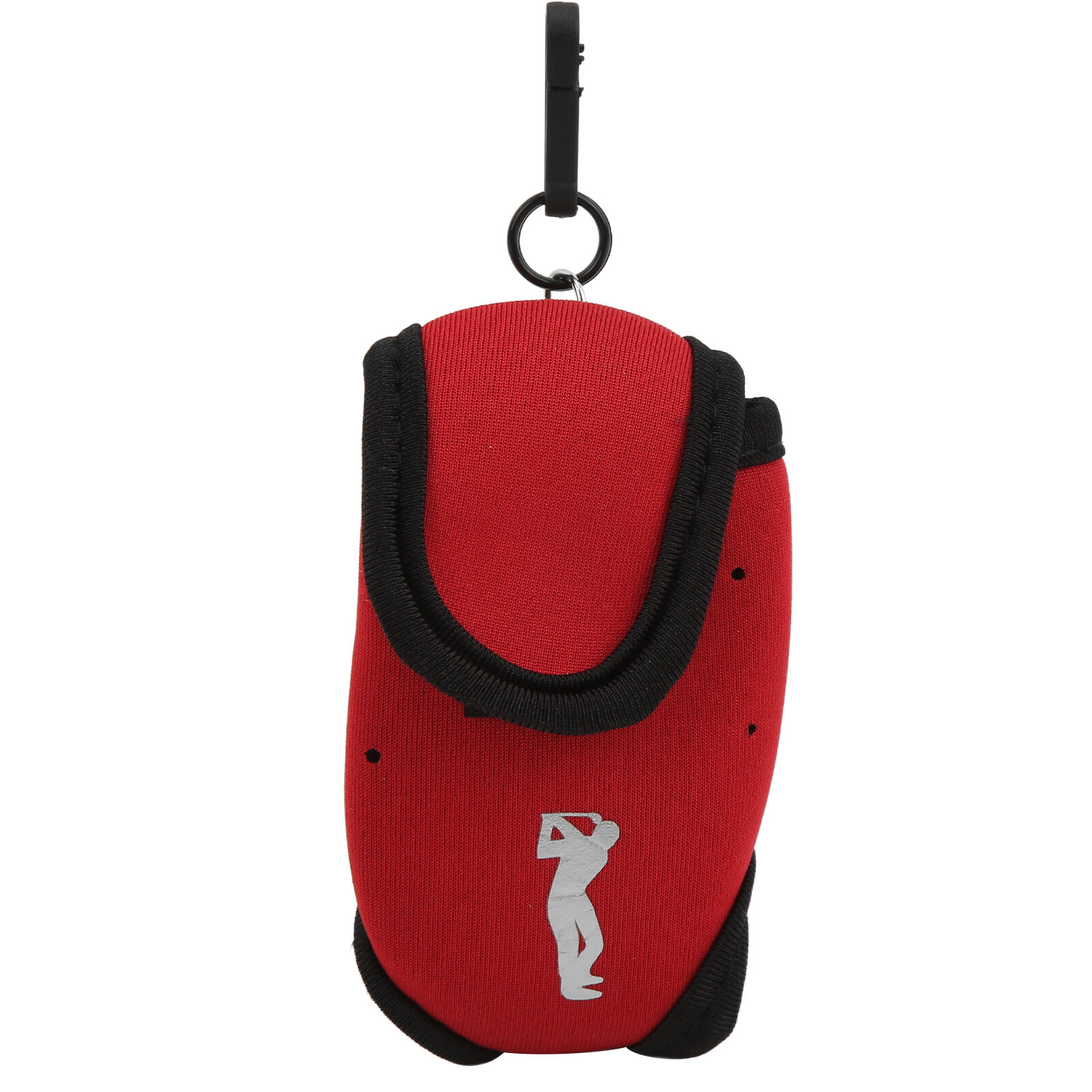 Mini Ball Waist Bag Elastic Wear Resistant Fashionable Protable Pouch for GolferRed