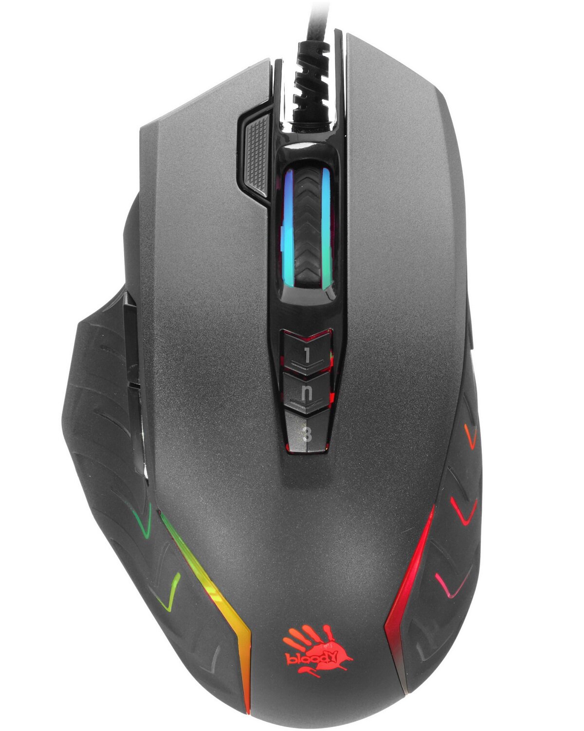 Мышь A4Tech "Bloody J95s", оптическая, USB 3.0, 8000 dpi, серая