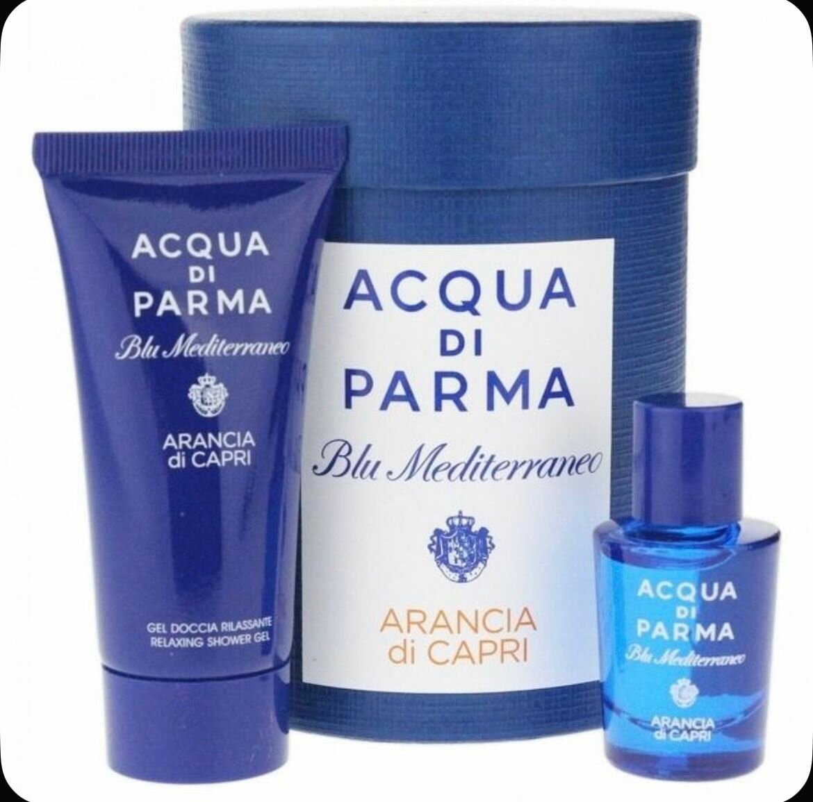 Acqua Di Parma Blu Mediterraneo ARANCIA di CAPRI Набор 5ml туалетная вода + 20ml гель для душа