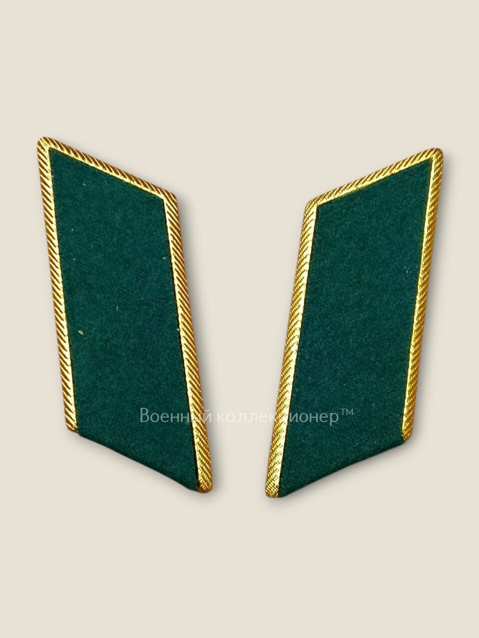 Петлицы Пограничных войск, ПВ КГБ, металлизированные, СССР