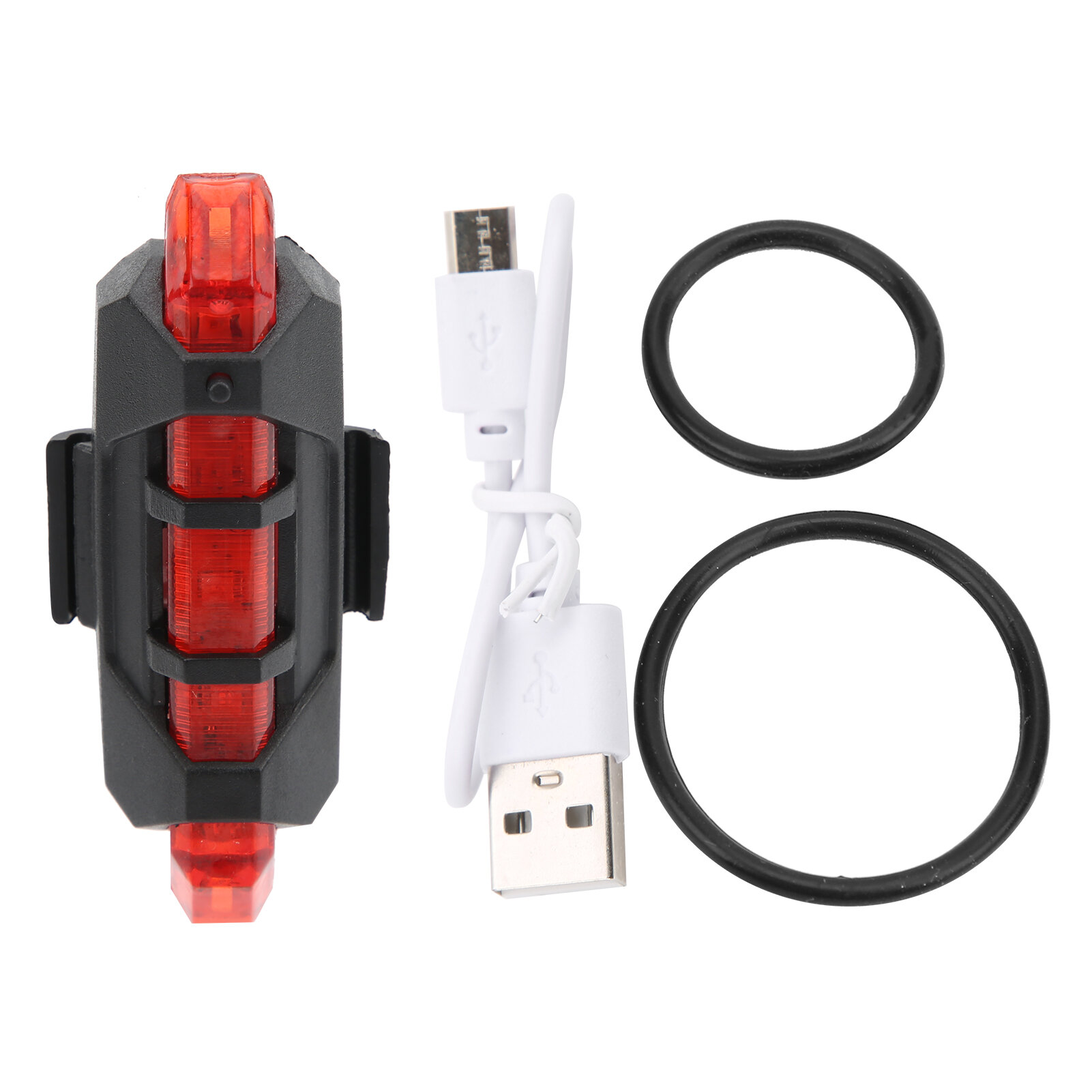 USB перезаряжаемый водонепроницаемый задний фонарь для велосипеда Задний светодиодный предупредительный фонарь для велосипеда Аксессуары для велосипедаКрасный