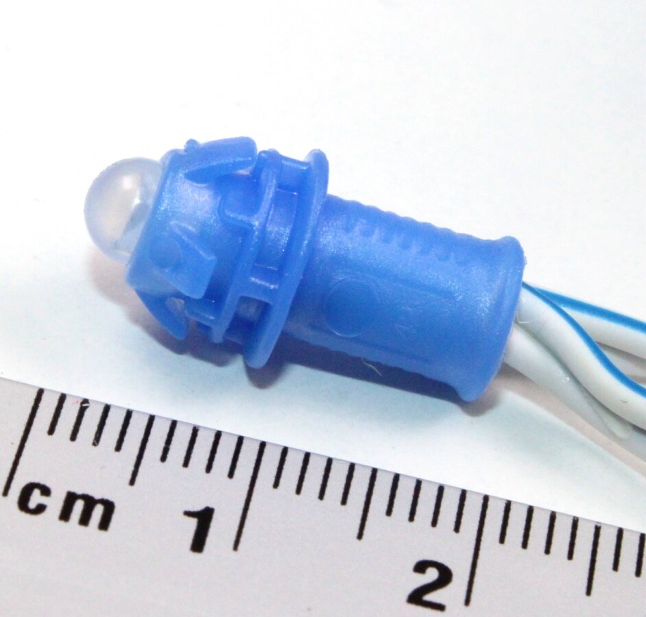 D-9mm IC-D9-12V 0.1W 460nm Blue (группового контроля), Пиксель светодиодный синий, Icled