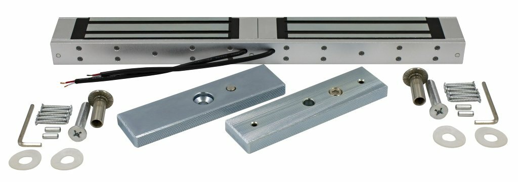 ML-180A-2(Двойной) (с планкой) (AccordTec) Электромагнитный замок, 12В, сила удержания 180кг*2
