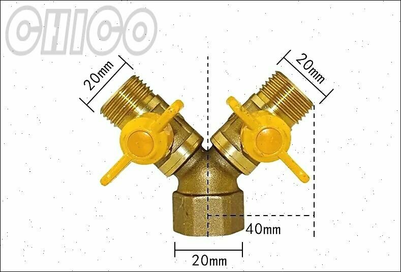 1/2 "Тройник газовый клапан латунные шаровые краны фитинги для труб