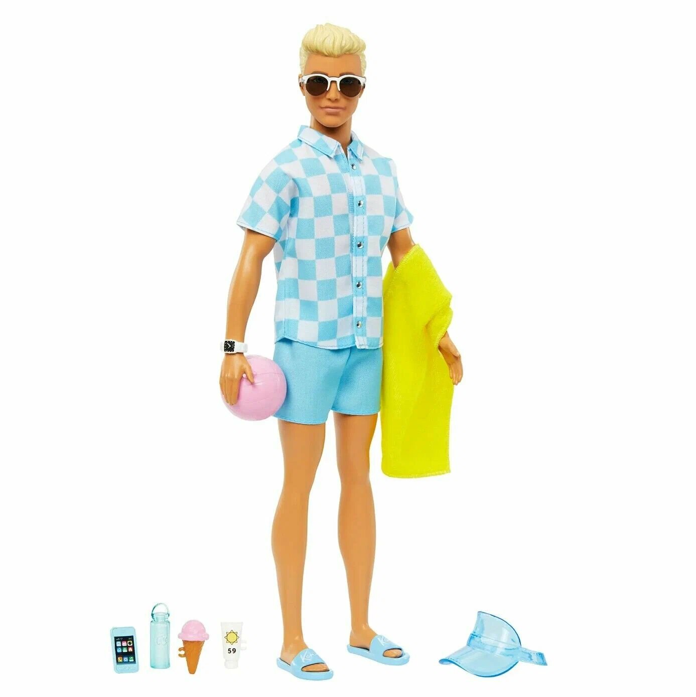 Кукла Кен Барби кукла для девочки Barbie Пляжный день HPL72_HPL74