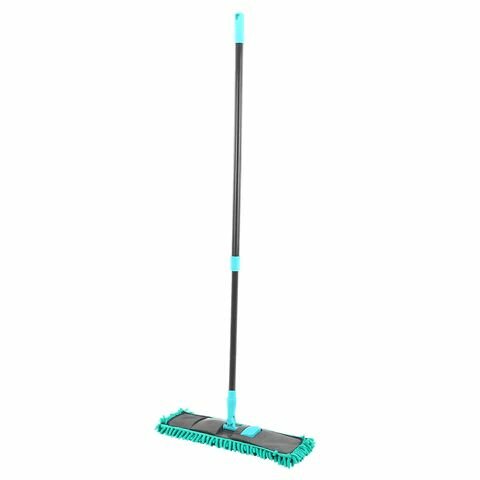 Швабра комплект флаундер 40 см + МОП синель (ТИП К) + черенок 70-120 см, Любаша, 700051